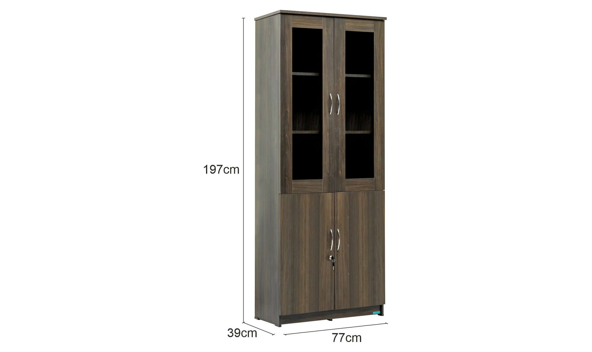 Bort Cupboard Half Glass Door | Damro