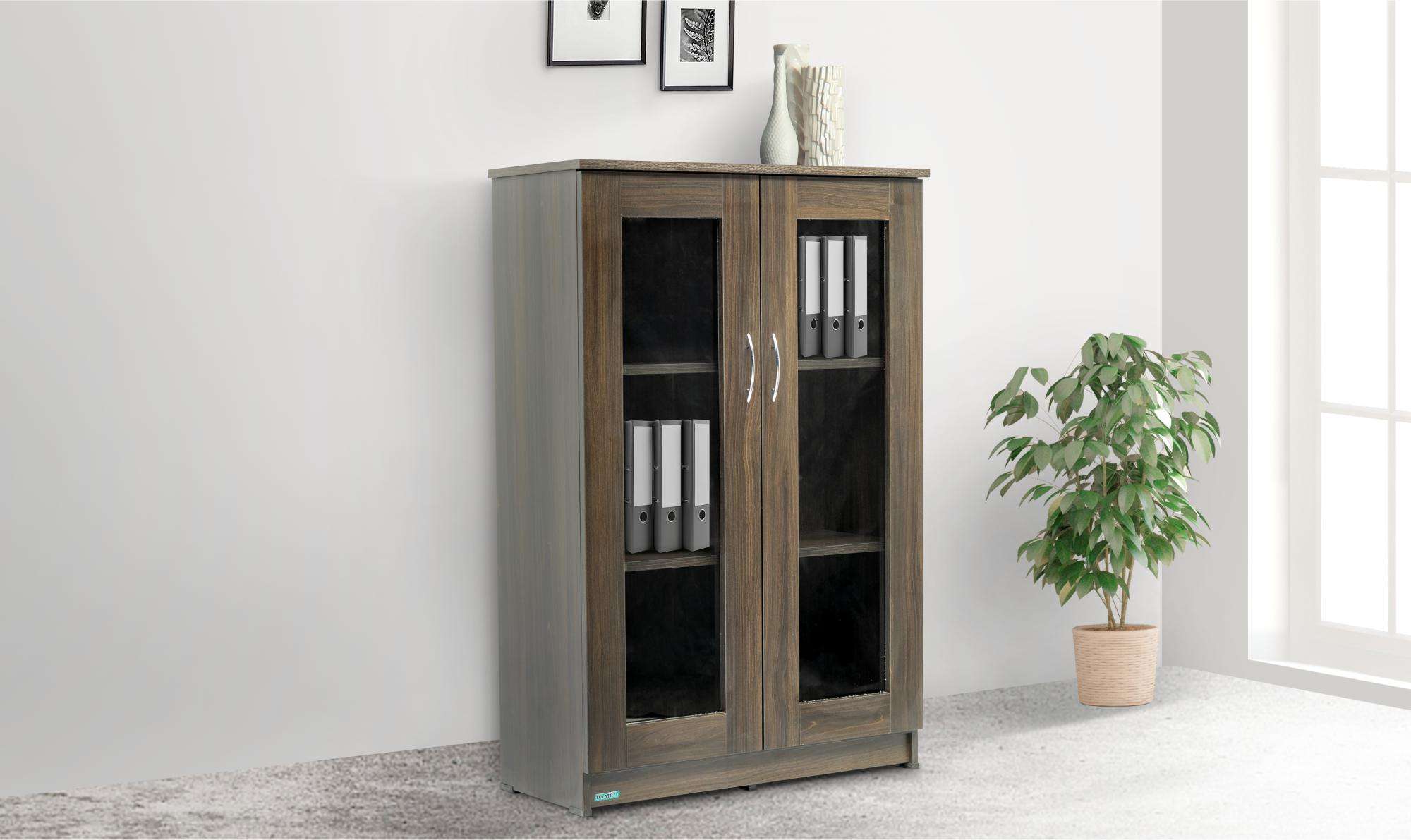 Edgy Cupboard With Glass Doors | Damro