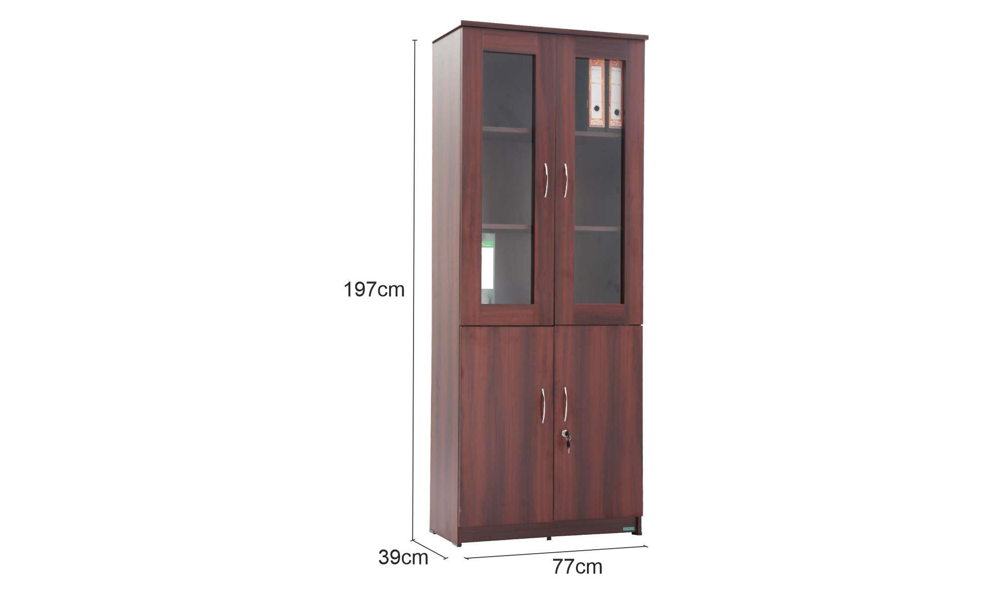 Bort Cupboard Half Glass Door | Damro