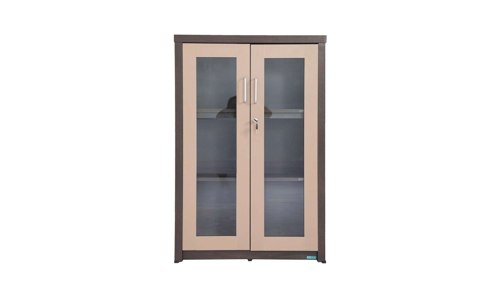 Spiffy Cupboard With 2 Half Glass Doors | Damro