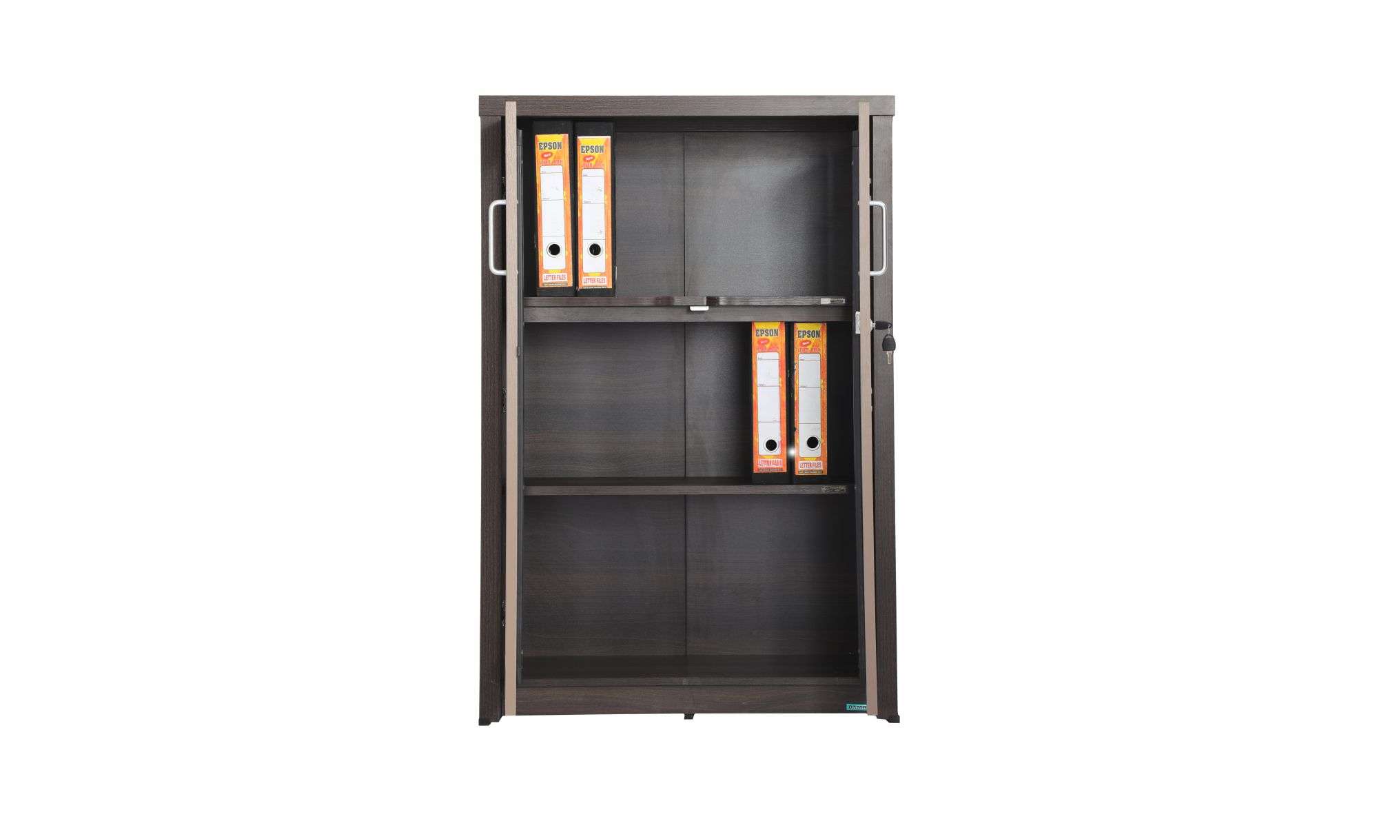 Spiffy Cupboard With 2 Half Glass Doors | Damro