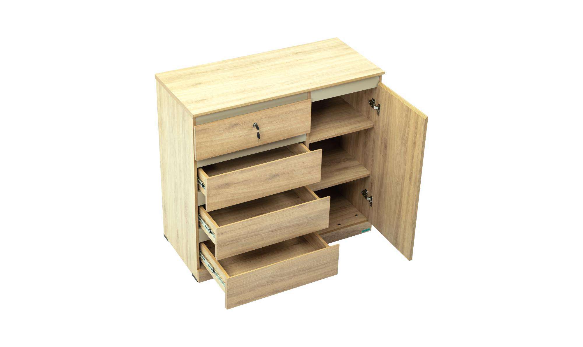 Bestof Chest of Drawer with 4 Drawers & Door | Damro