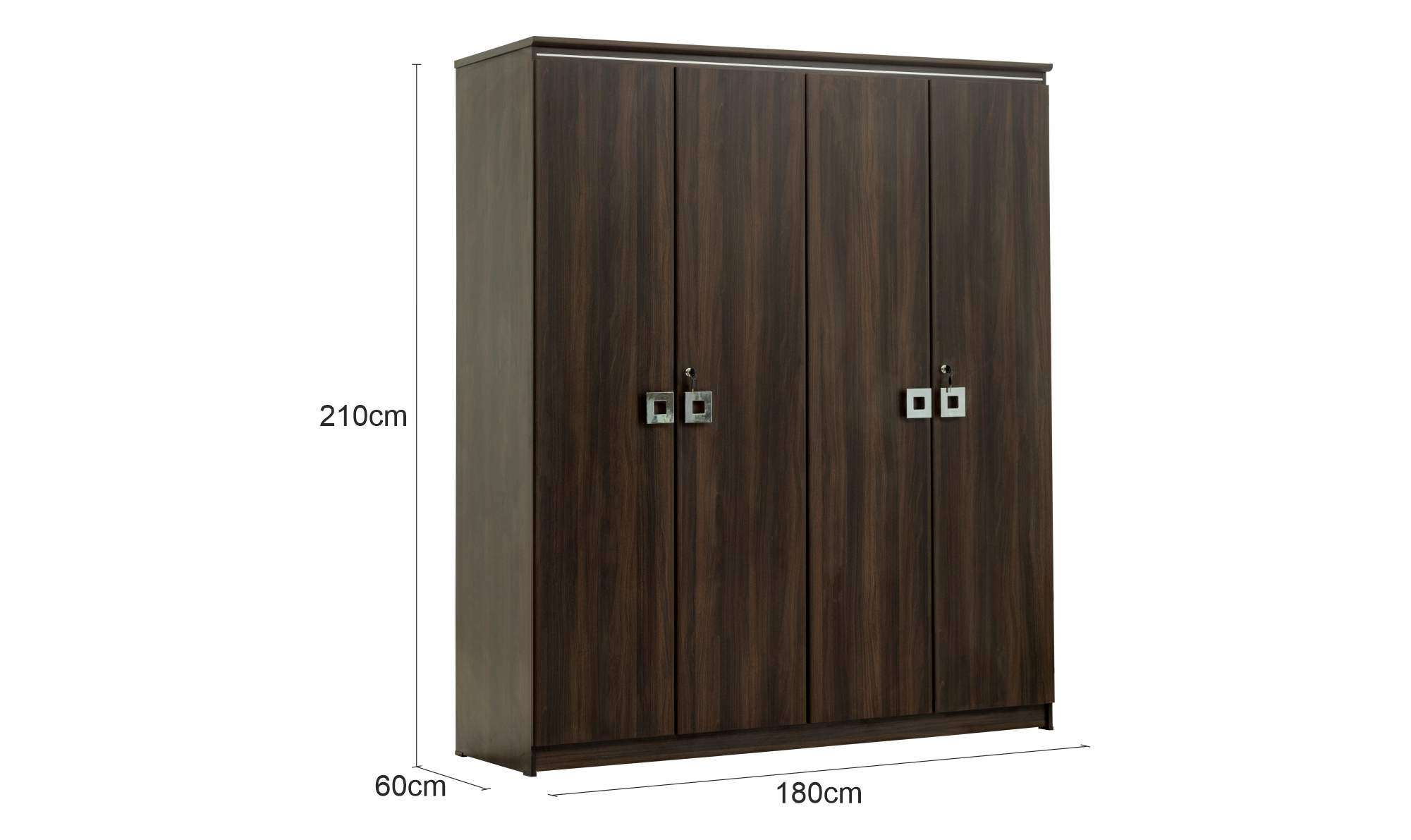 Winchester 4 Door Wardrobe | Damro