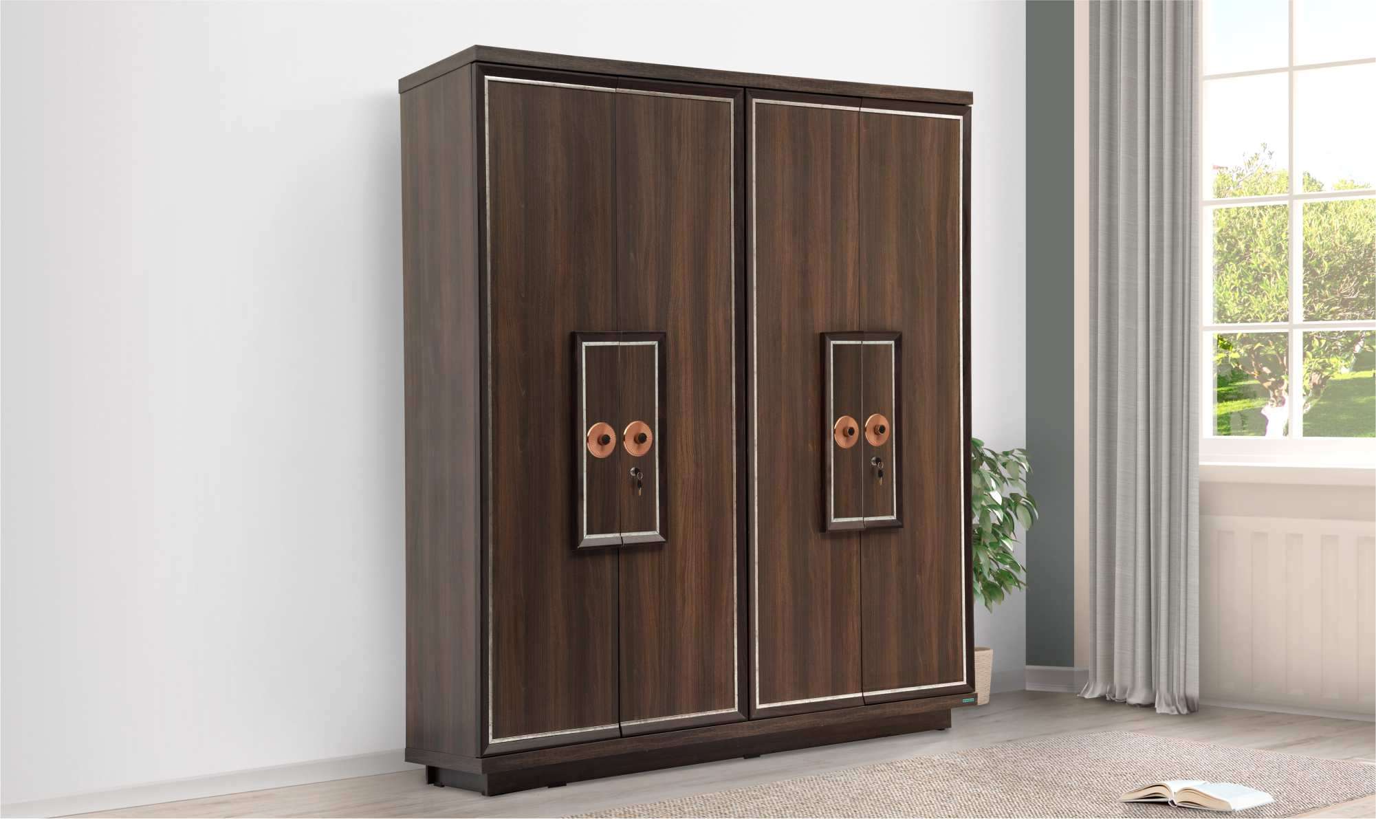 Preston 4 Door Wardrobe | Damro